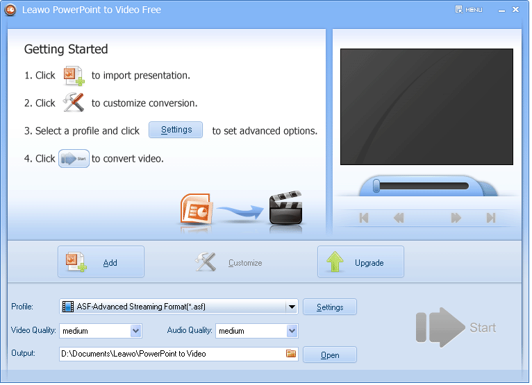 Leawo PowerPoint To Video Free 2 4 1 70 Free Download Free PowerPoint 