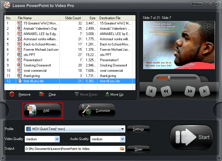 How To Convert PowerPoint To MOV 